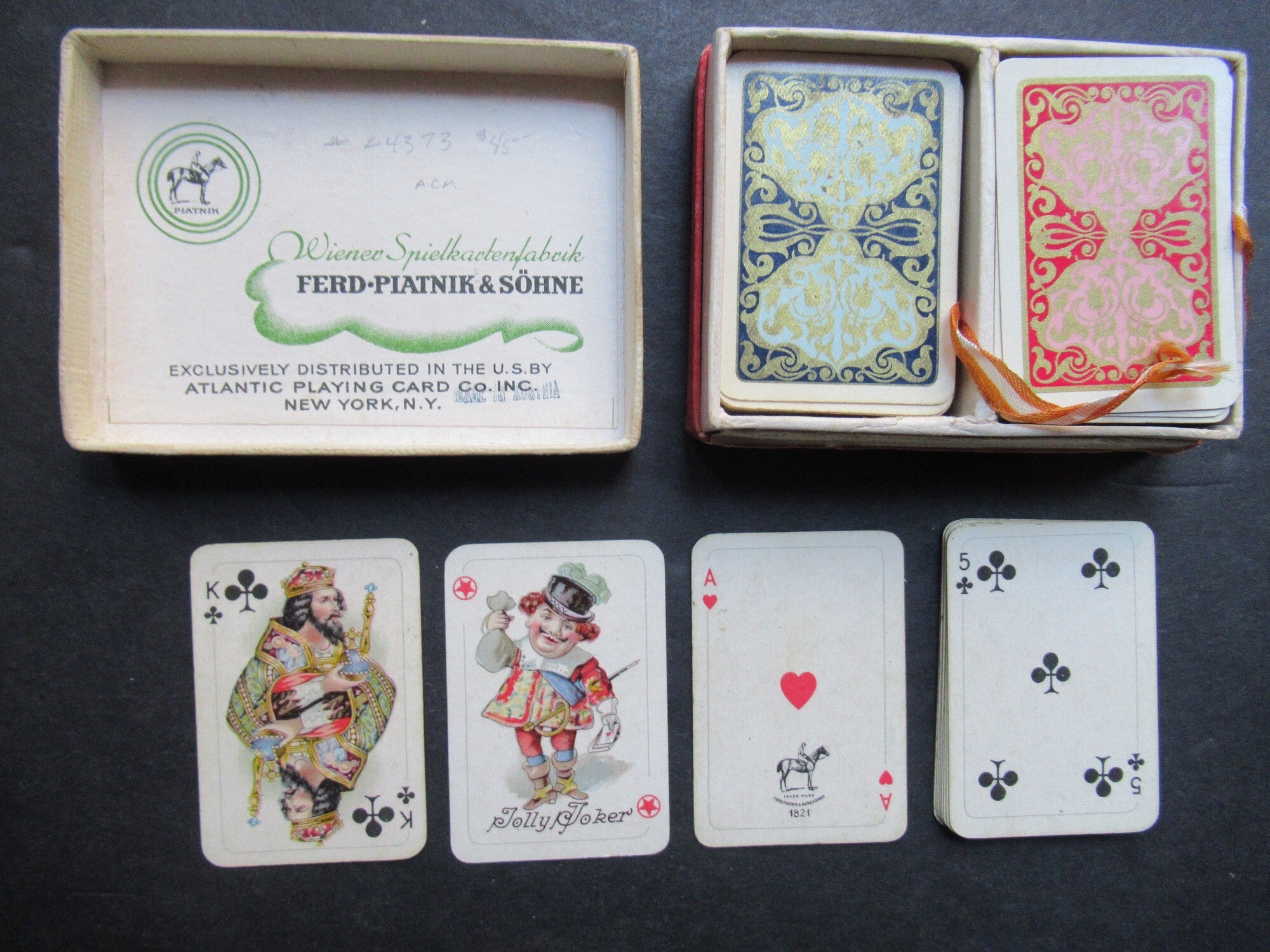 Miniature Playing Cards - Two complete decks in original box | Ferd ...
